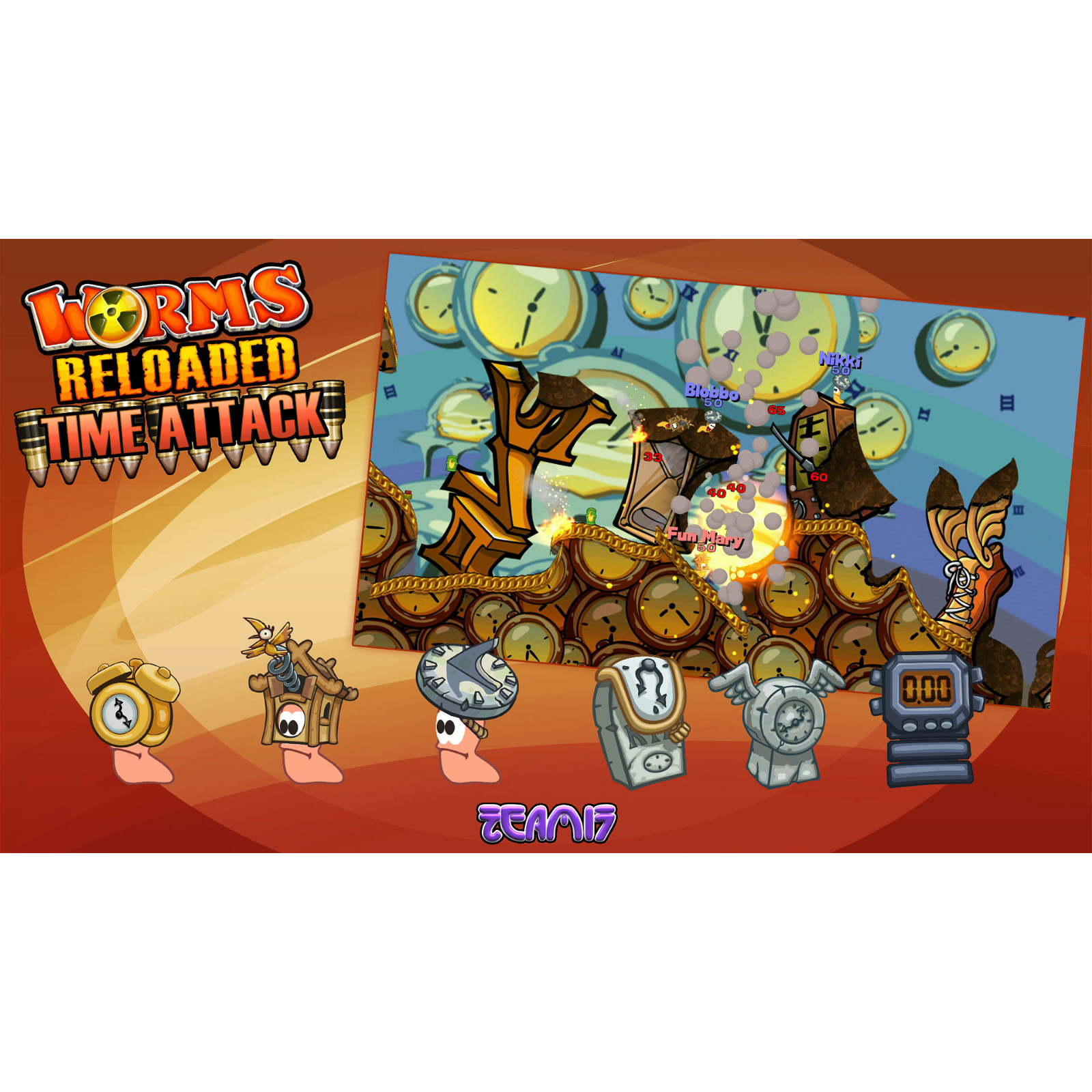 Игра Worms Reloaded: Time Attack Pack за PC Steam, Електронна доставка - eMAG.bg