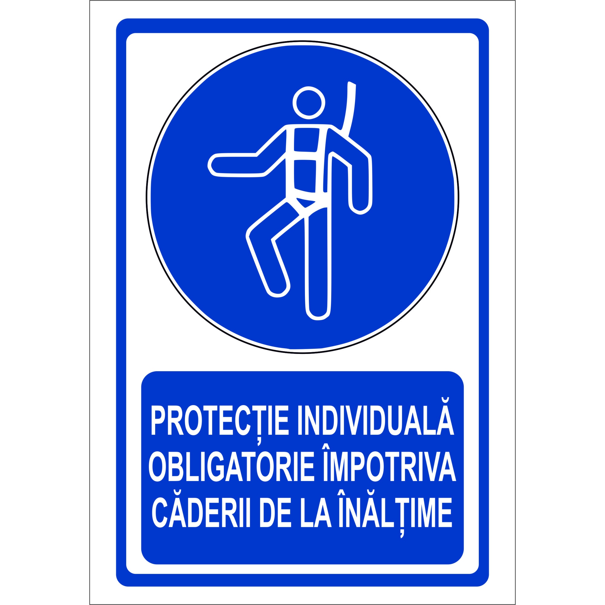 Indicator de obligativitate Protectie individuala obligatorie impotriva ...