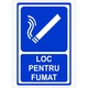 Indicator de obligativitate Loc de fumat, Hartie autocolanta 128g ...