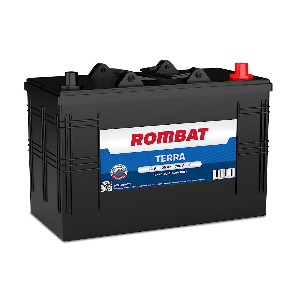 Acumulator auto ROMBAT Terra 105Ah 12V 700A - eMAG.ro