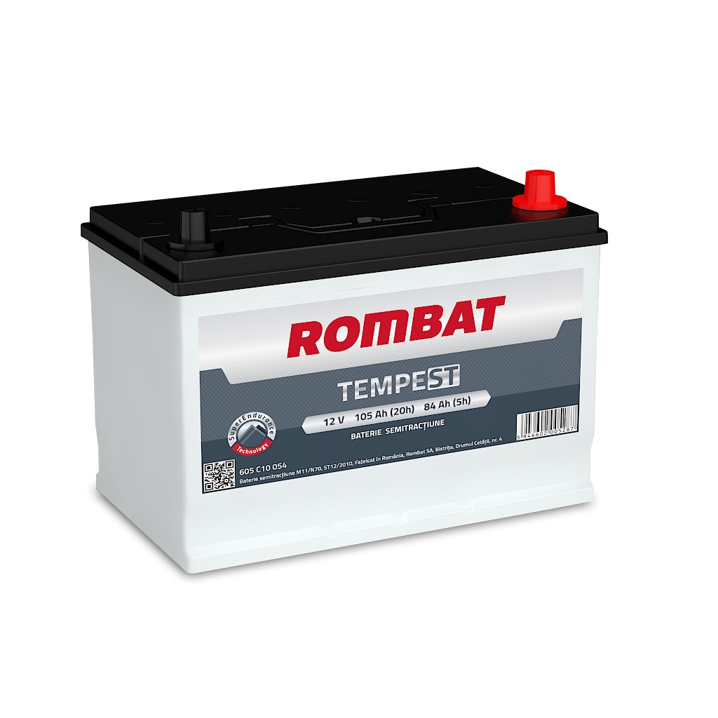 Acumulator auto ROMBAT Tempest 105Ah 12V 84Ah(5h) - eMAG.ro
