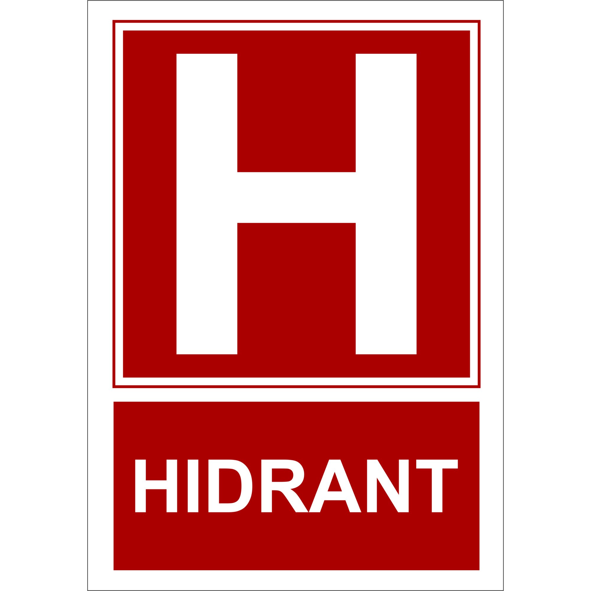 Indicator PSI Hidrant, autocolant hartie, format A6, 105 x 148 mm ...