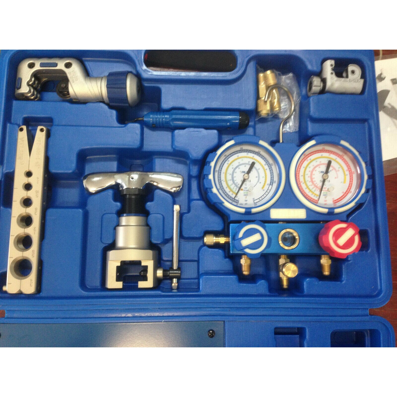 Trusa frigotehnistului VTB-5B-I, manometru freon value, freon r22,r134a ...