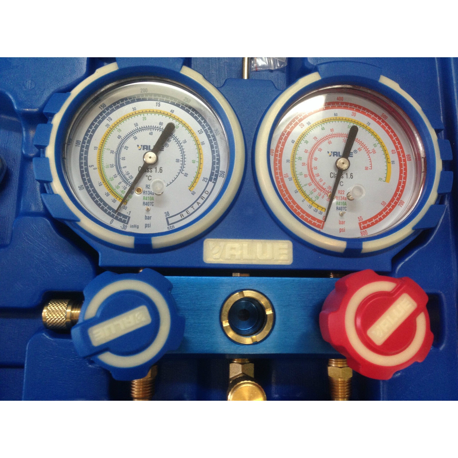 Trusa frigotehnistului VTB-5B-I, manometru freon value, freon r22,r134a ...