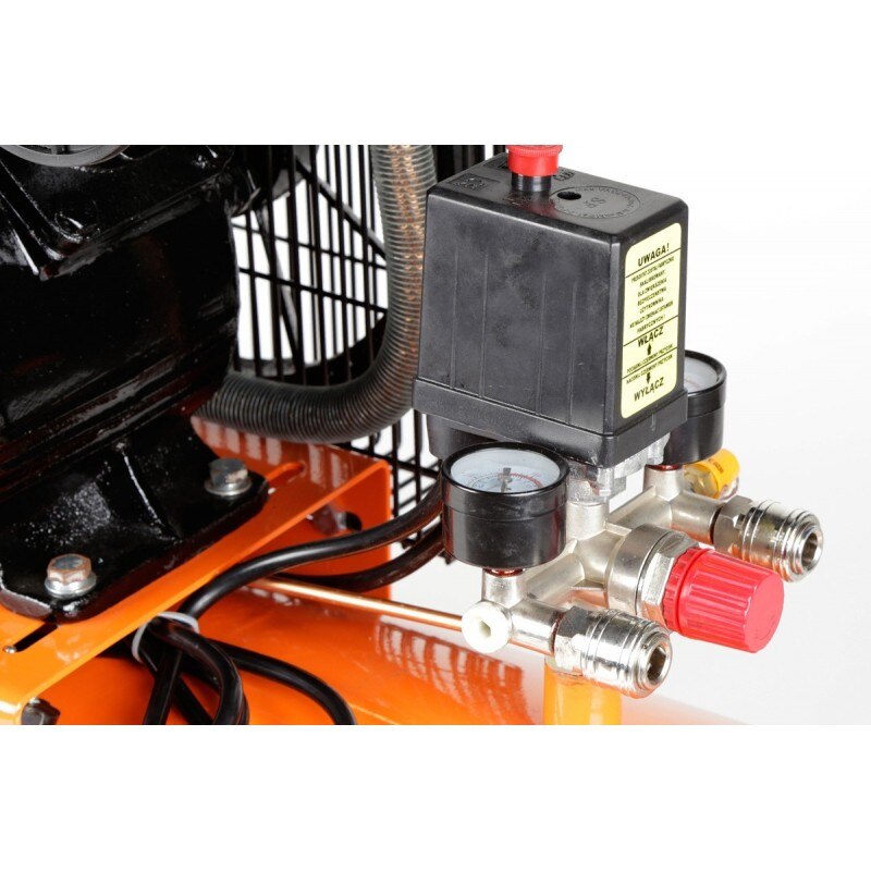 Compresor aer comprimat 100L 4.6CP 2 cilindri 480L min (LXC100-2-230V ...