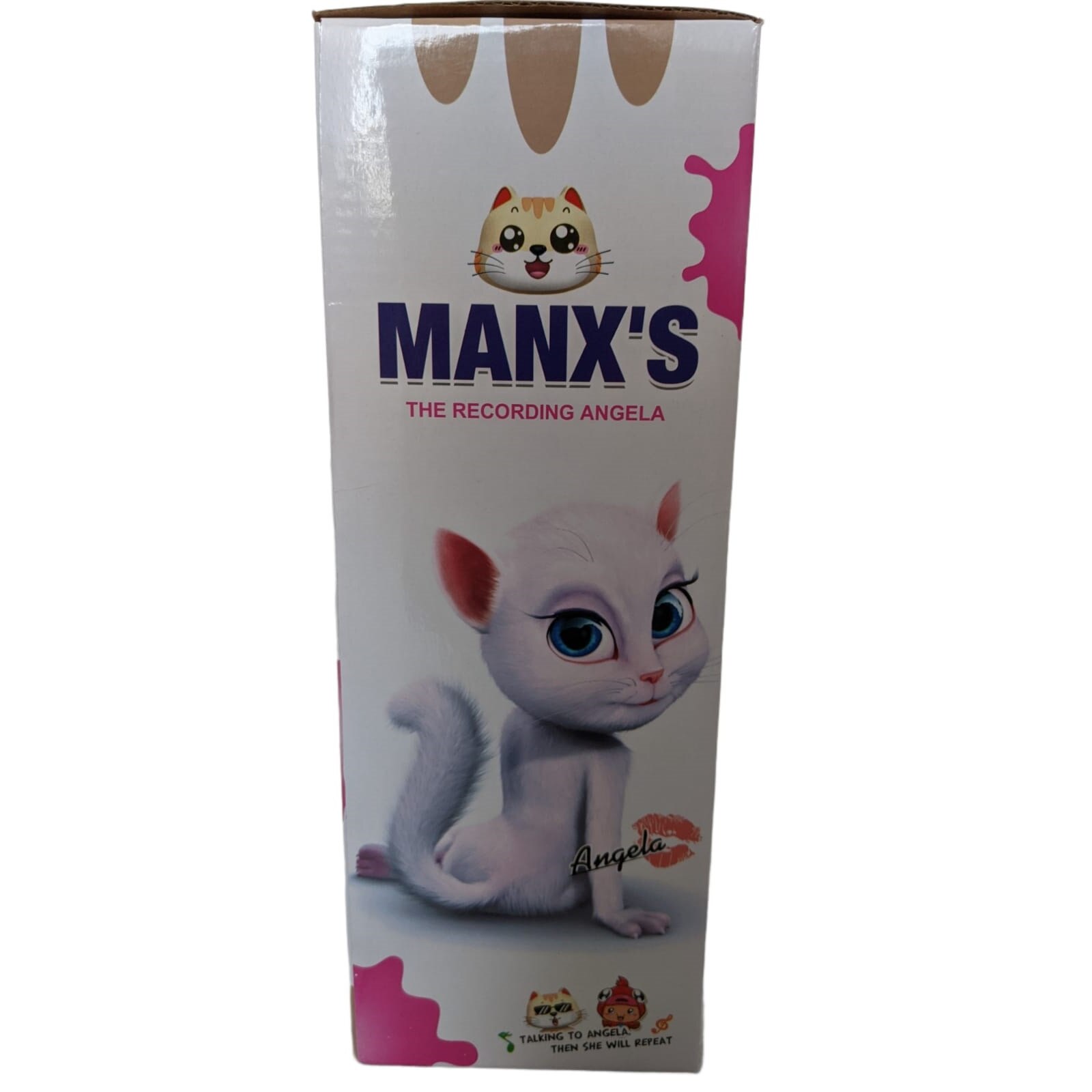 Pisica Talking Angela, Interactiva, Functii Tactile, Inregistrare ...
