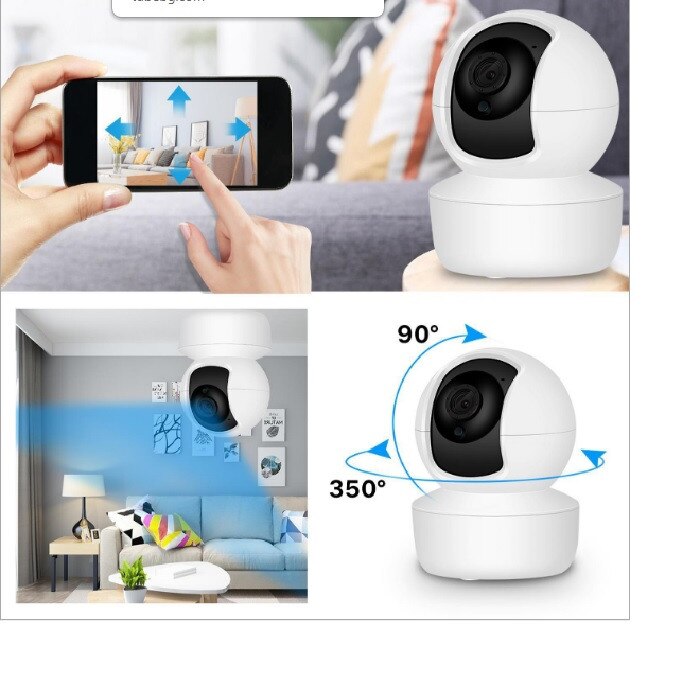 Смарт Wi-Fi камера Smartis W21, 1080P, HD, 355 градуса, Двупосочно ...