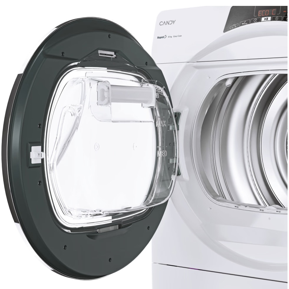 Uscator de rufe Candy Rapido ROE H10A2TCEX-S, Pompa de caldura, 10 kg ...