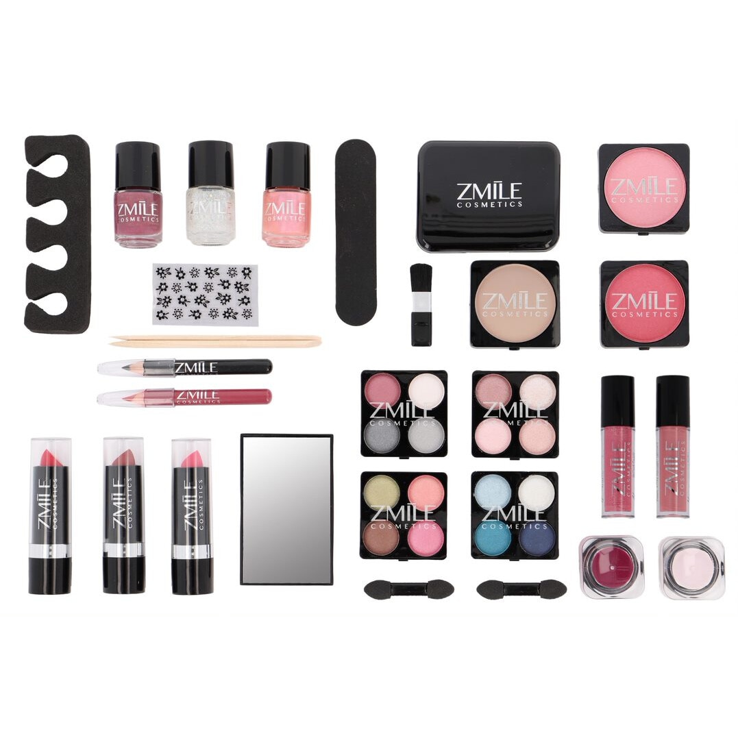 Trusa makeup vegana Zmile Cosmetics Germany + Cadou Set Pensule ...