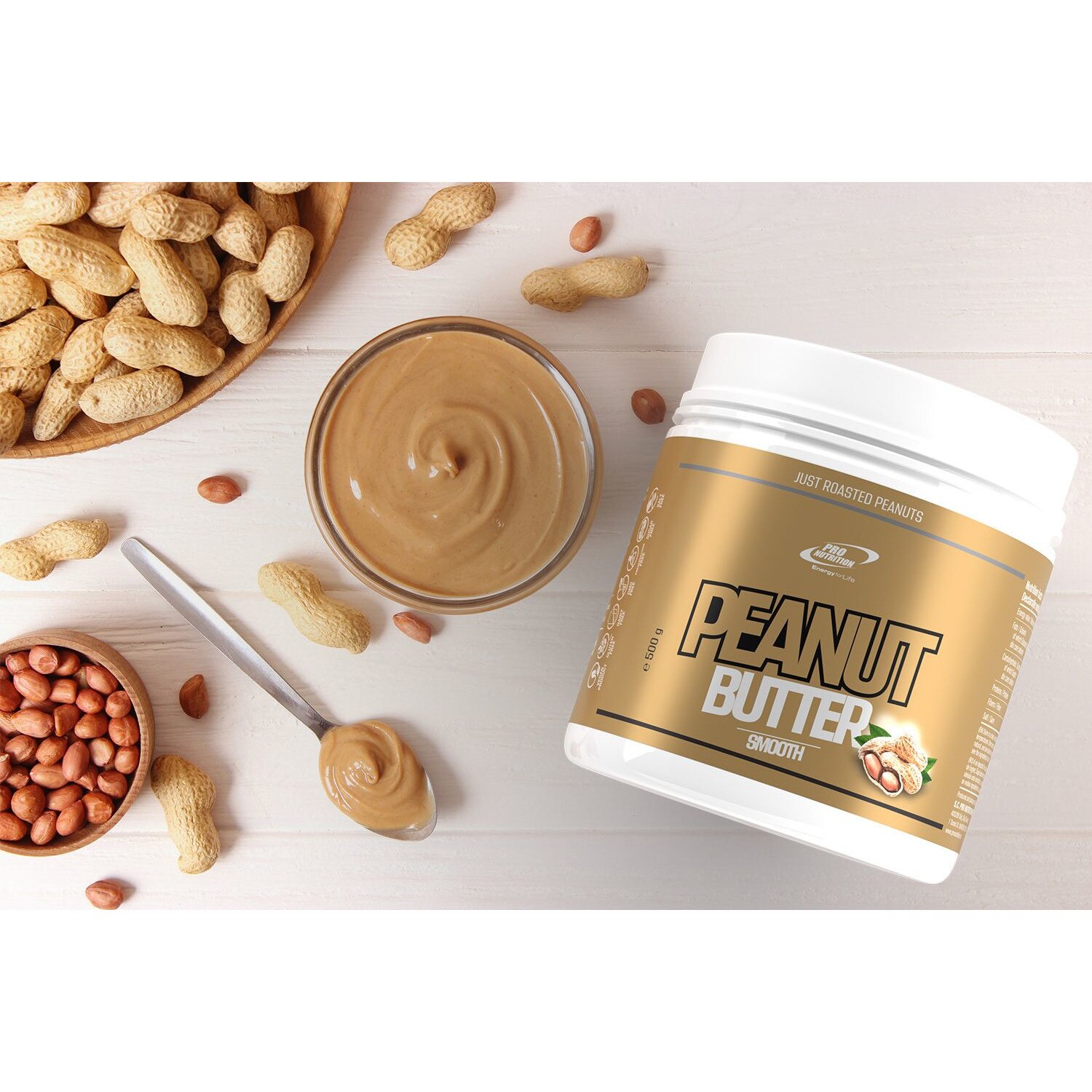 Unt de arahide Pro Nutrition, natur - fin, 500g - eMAG.ro