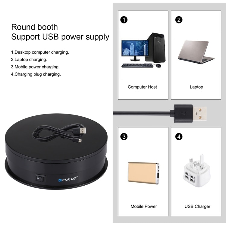 Stand rotativ pentru foto si video - eMAG.ro