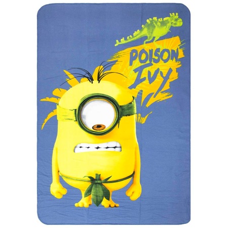 Paturica Minions, fleece, Poison Ivy, 100 x 150 cm - eMAG.ro