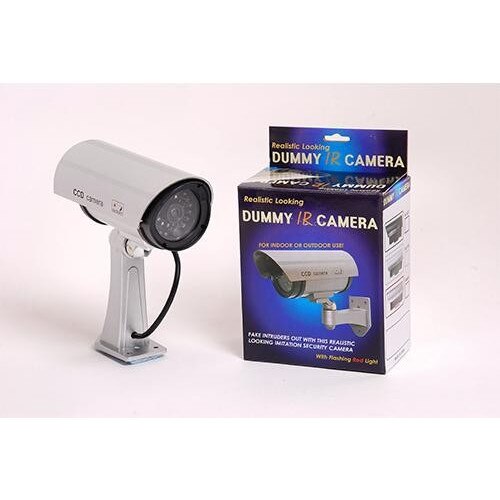 Camera de supraveghere falsa cu incarcare solara si LED rosu - eMAG.ro