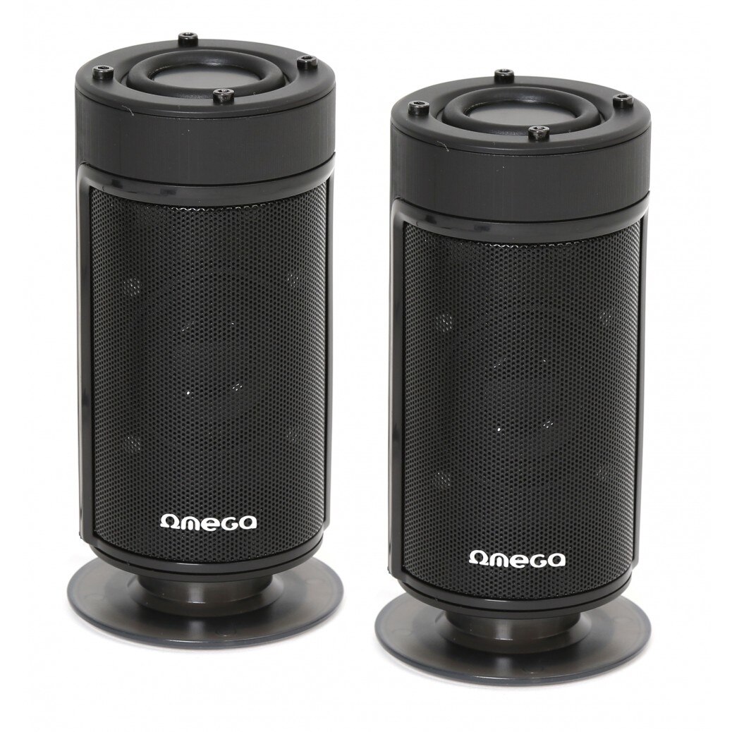 Boxe Omega OG14M 2.0 usb, carcasa metalica, negru - eMAG.ro