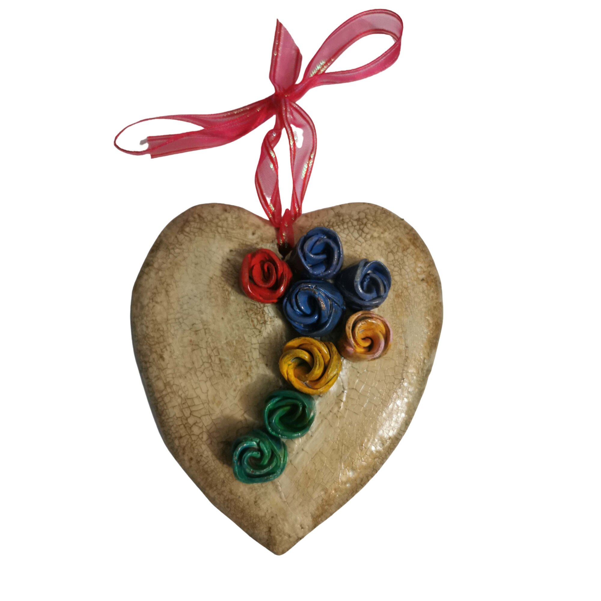 Inima cu trandafiri multicolori - eMAG.ro