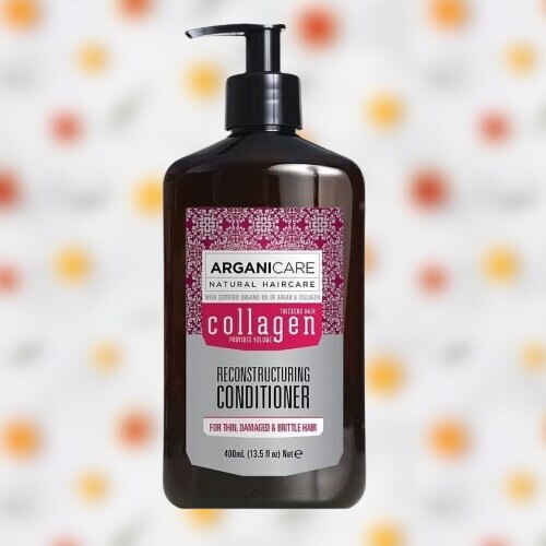 Balsam Arganicare, Colagen, Reconstructie par fin si fragil, 400 ml ...