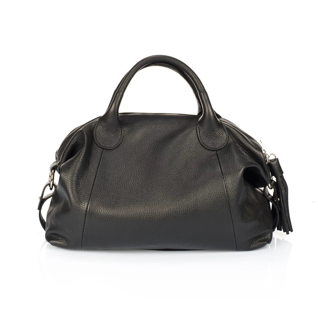 Geanta pentru calatorii, piele naturala, negru, Victoria - eMAG.ro