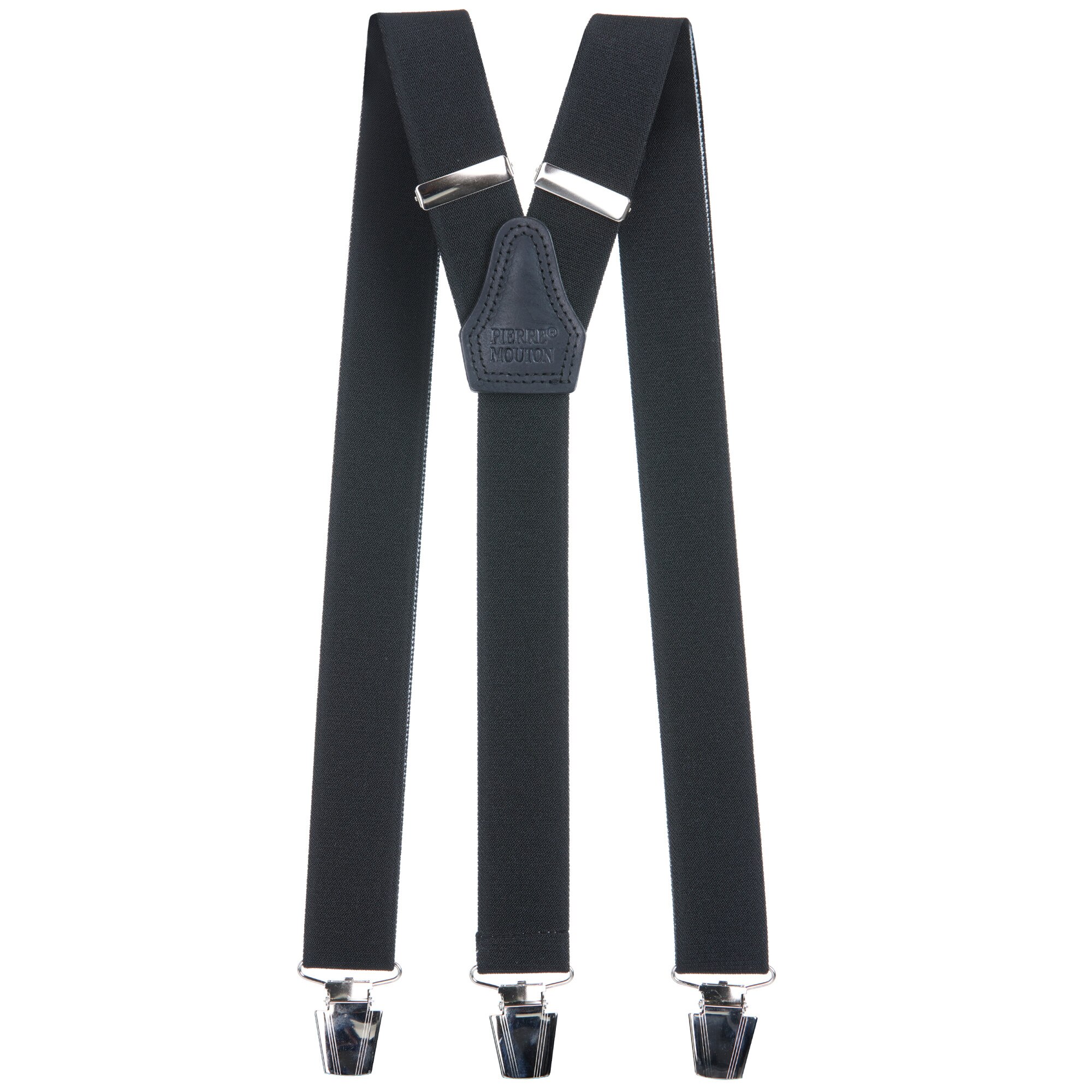 Bretele barbati Pierre Mouton, 120 cm, Negru - eMAG.ro