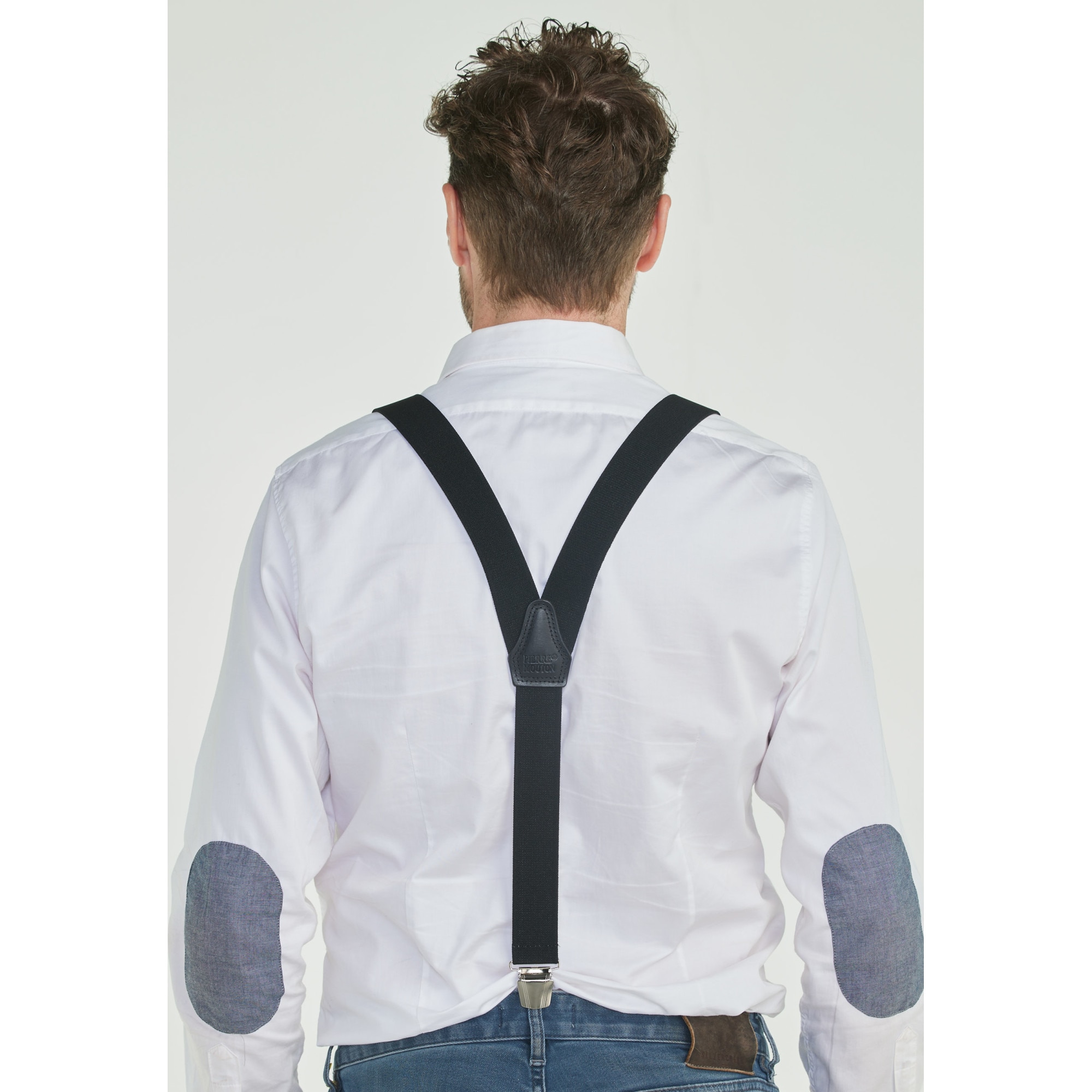 Bretele barbati Pierre Mouton, 120 cm, Negru - eMAG.ro