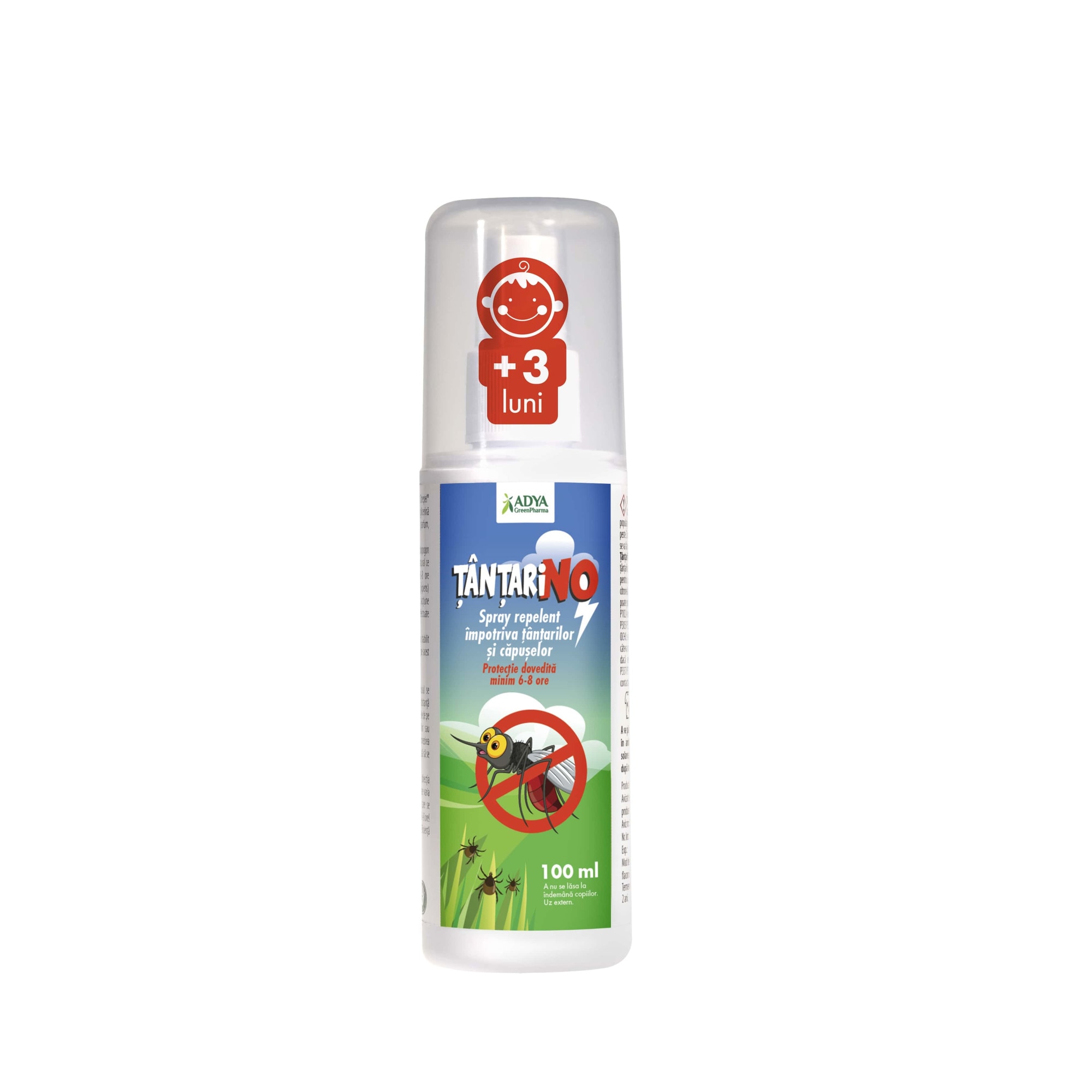 Tantarino, spray anti-tantari si capuse, adulti, copii +3 luni, 100 ml ...