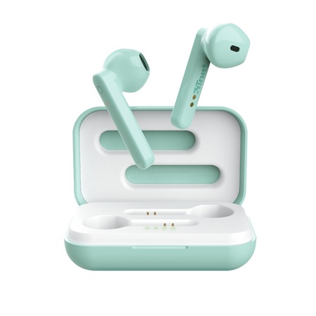 Casti wireless, Trust, Bluetooth, Alb/Verde - eMAG.ro