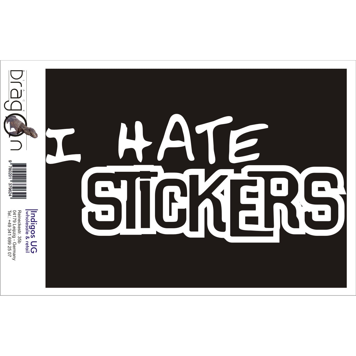 Sticker decorativ auto pentru luneta JDM INDIGOS UG, Model I hate ...