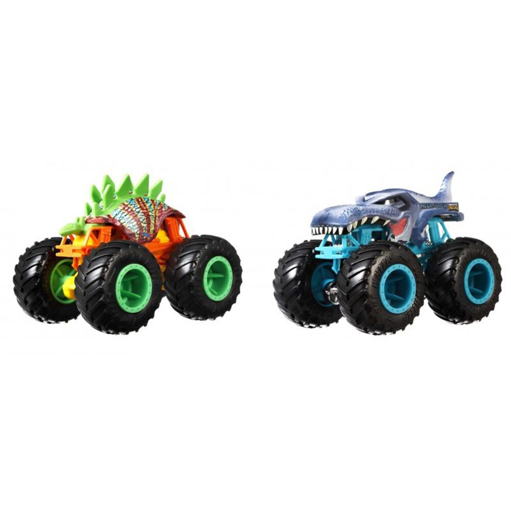 Set Hot Wheels by Mattel Monster Trucks Motosaurus vs Mega Wrex - eMAG.ro