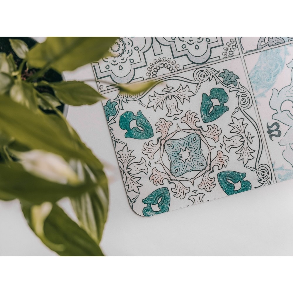 Covor PVC, Tulup, Vinil, Dreptunghi, Model indian, Roz, 100 cm x 70 cm ...