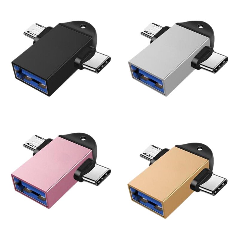 Set 4 adaptoare USB C si micro USB la USB 3.0 Pili Paradise, 2 in 1 ...