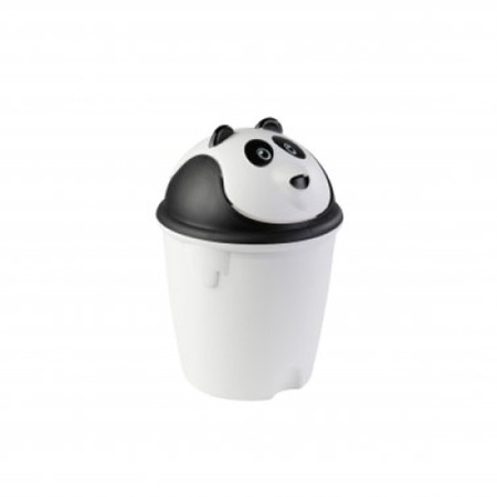Cos de gunoi cu capac mobil pentru copii, model Panda, Mare- 6 litri ...