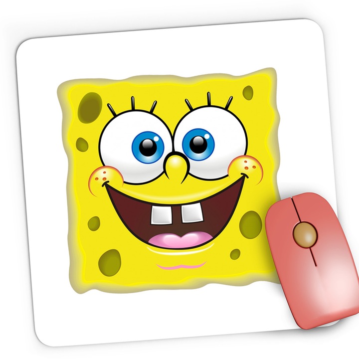 Mousepad Gaming SpongeBob Face, 21x19 cm - eMAG.ro