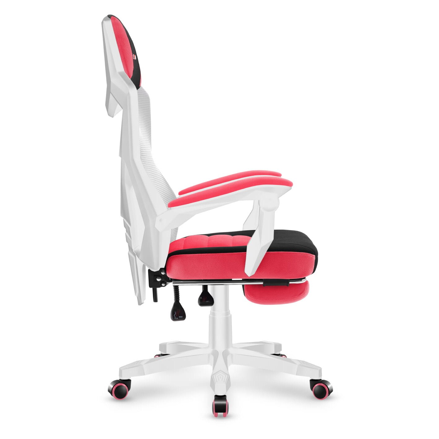 Scaun gaming Huzaro, Combat 3.0, Suport pentru picioare, Plasa, Roz ...