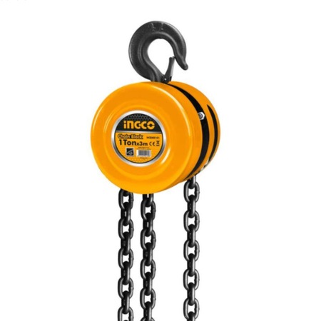 Macara cu Lant, Ingco HCBK0101, Palan manual, Scripete, 3 m, 1 tona ...