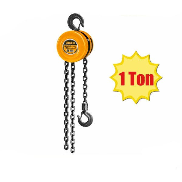Macara cu Lant, Ingco HCBK0101, Palan manual, Scripete, 3 m, 1 tona ...