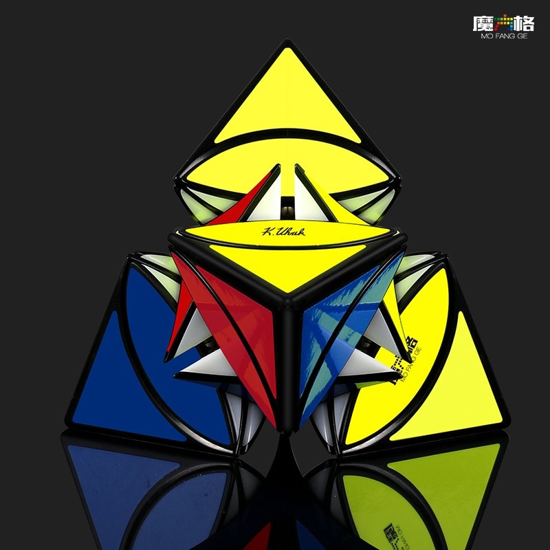 Cub Magic 3x3x3, QiYi Coin Tetrahedron Pyraminx, Black, 301CUB - eMAG.ro