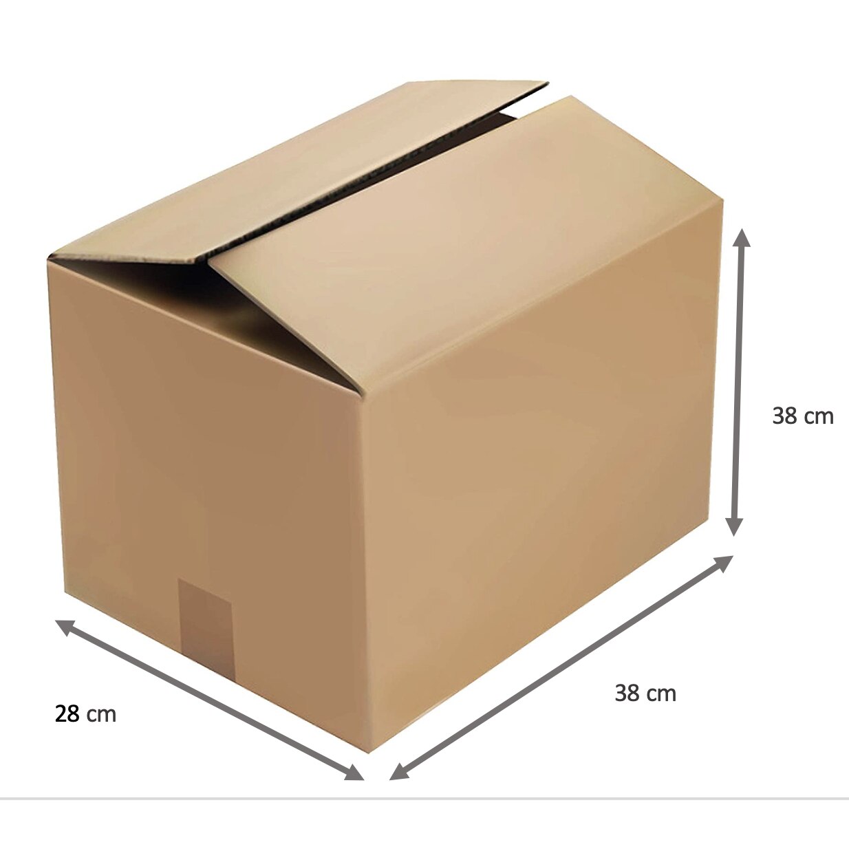 Set 10 Cutii De Carton 380x280x380 Mm Ondulat In 3 Straturi Pentru Depozitare Transport Si