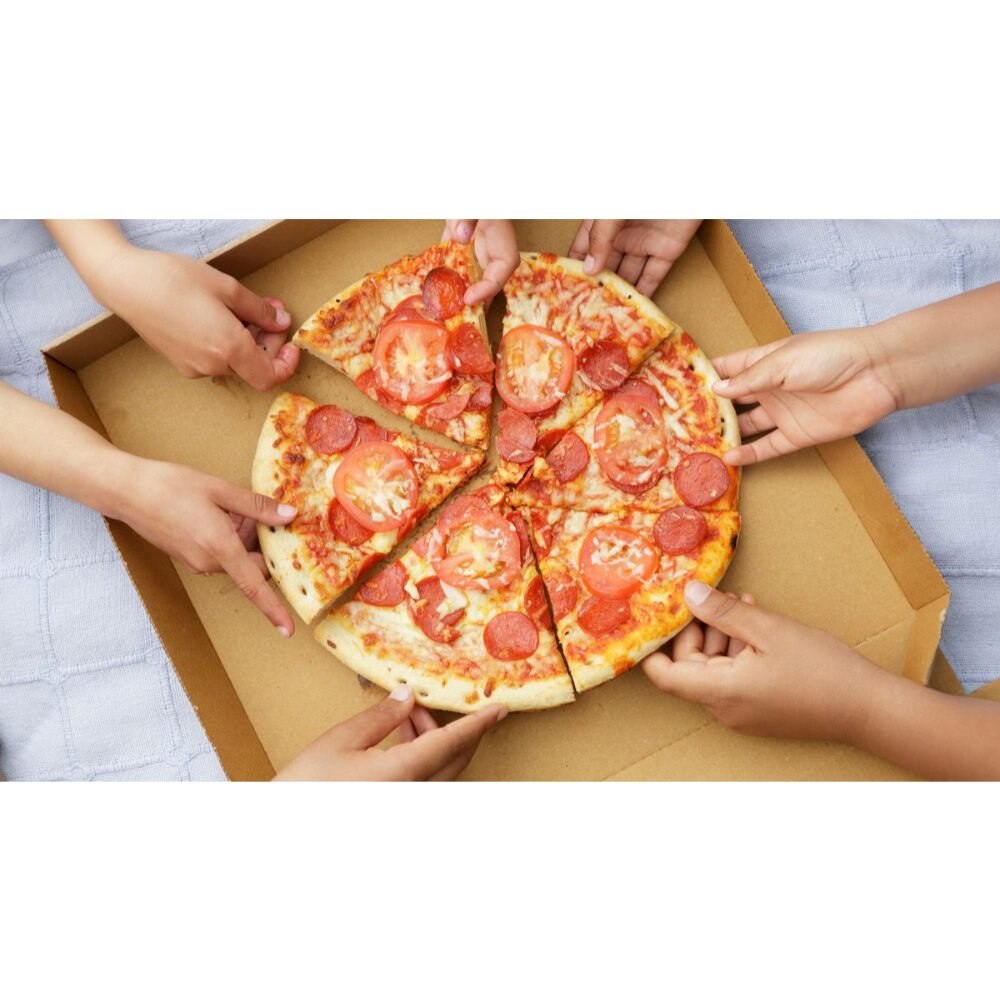 Set 500 Cutii Pizza Corolla Packaging, 24x3.5x24 cm, Model Pizza Fresh ...