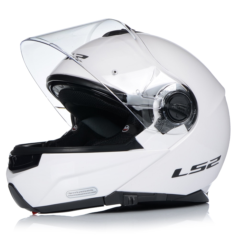 Casca moto, LS2, FF325, Protectie UV, ABS, Alb, L 59-60cm - eMAG.ro