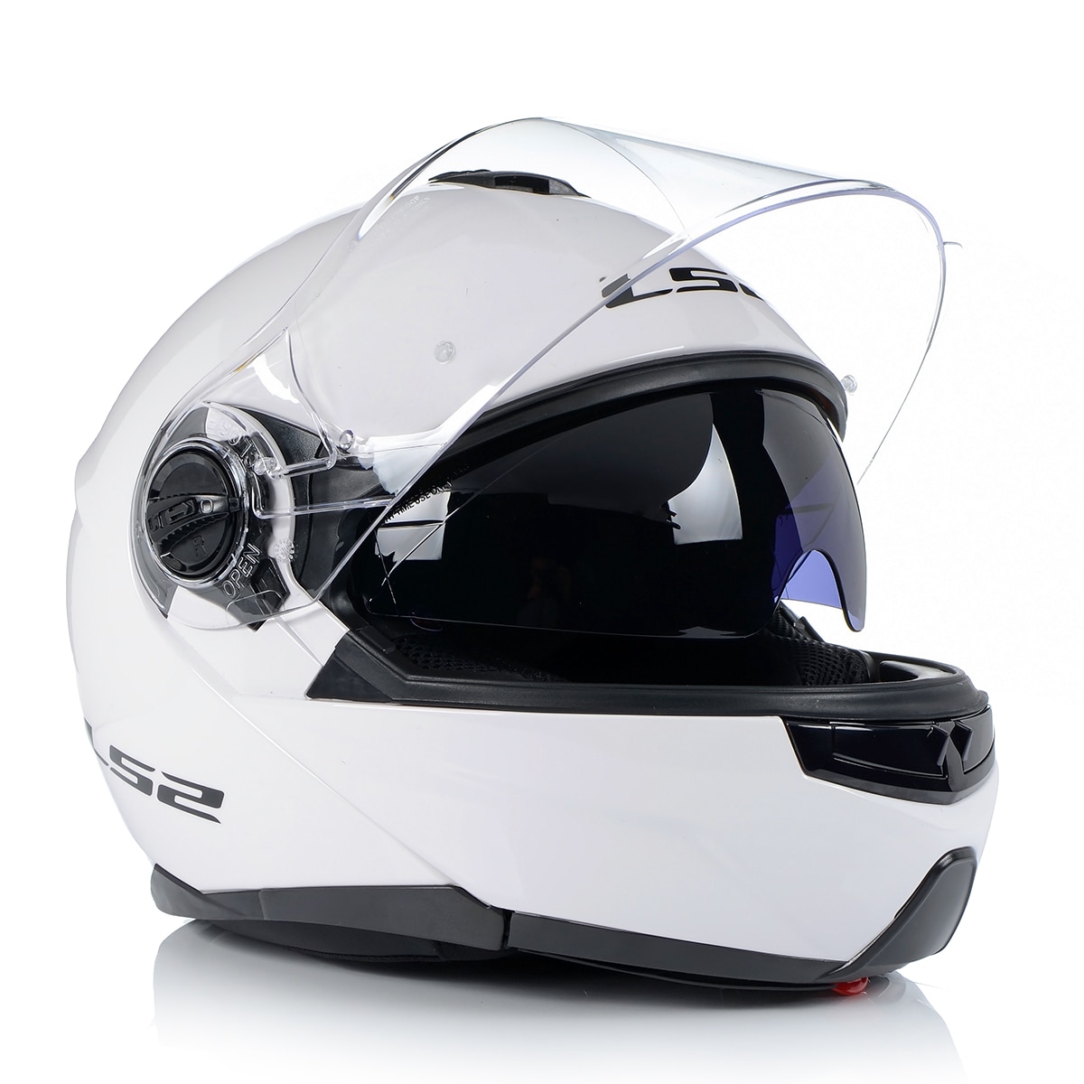 Casca moto, LS2, FF325, Protectie UV, ABS, Alb, S 55-56cm - eMAG.ro