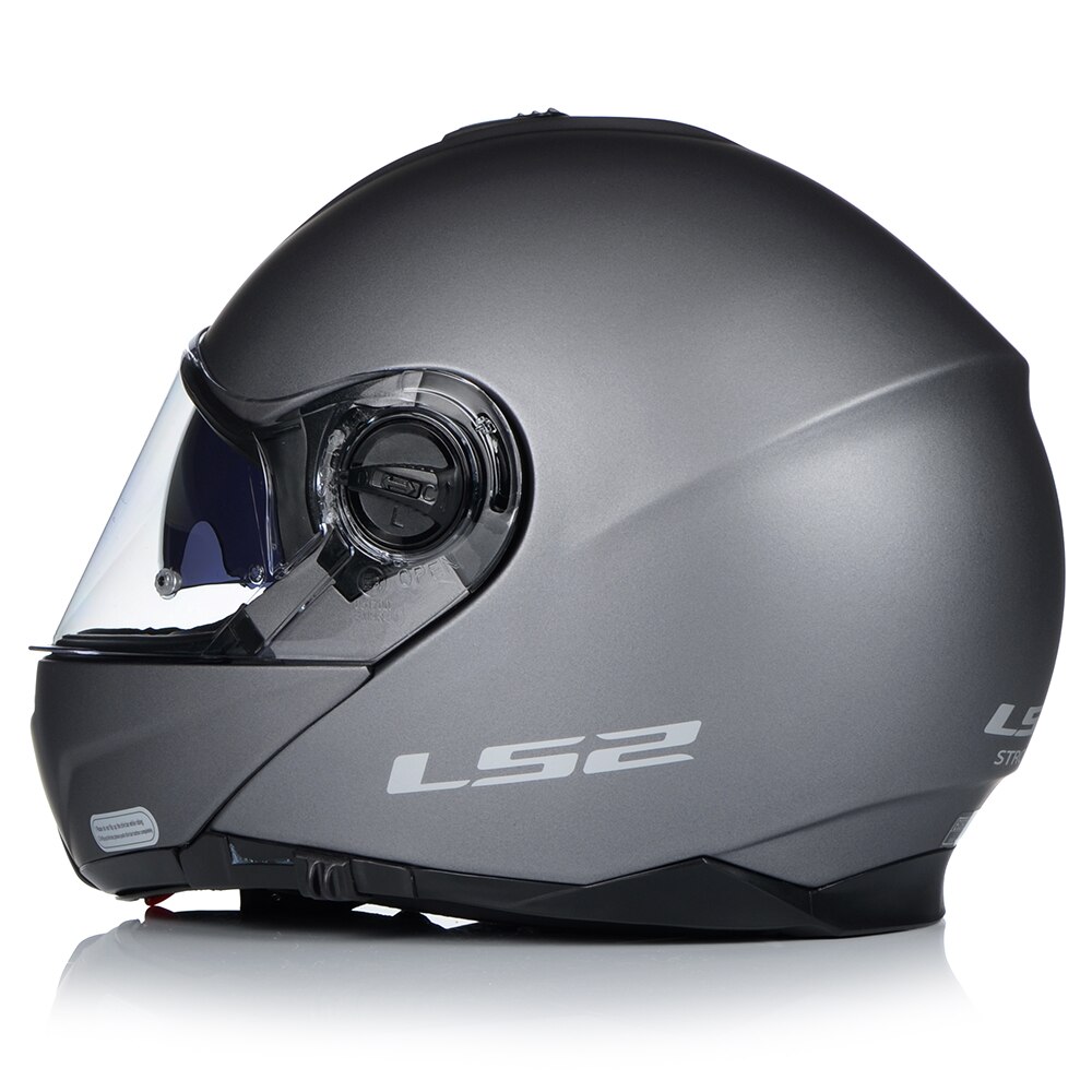 Casca moto, LS2, FF325, Protectie UV, ABS, Gri, S 55-56cm - eMAG.ro