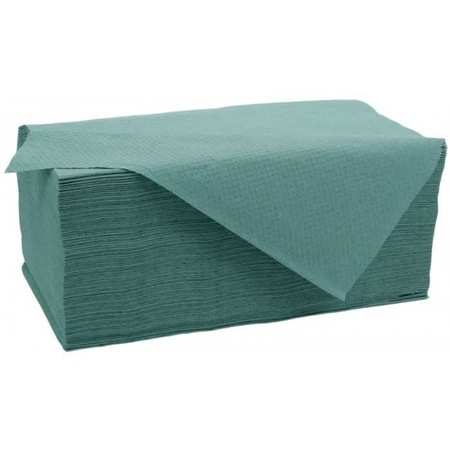 Prosoape pliate V verzi, bax 20 pachete, 25cm x 21cm, 1 strat, 230 foi ...