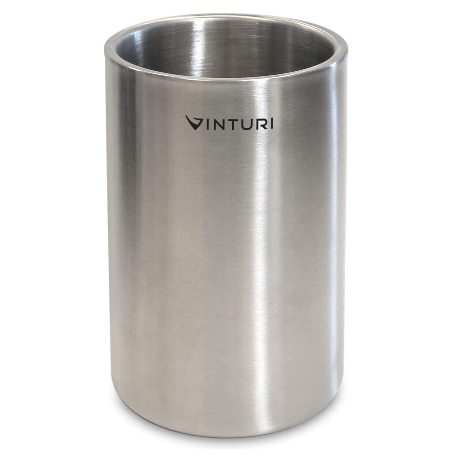 Frapiera pentru vin sau sampanie Vinturi, Metal, Argintiu - eMAG.ro