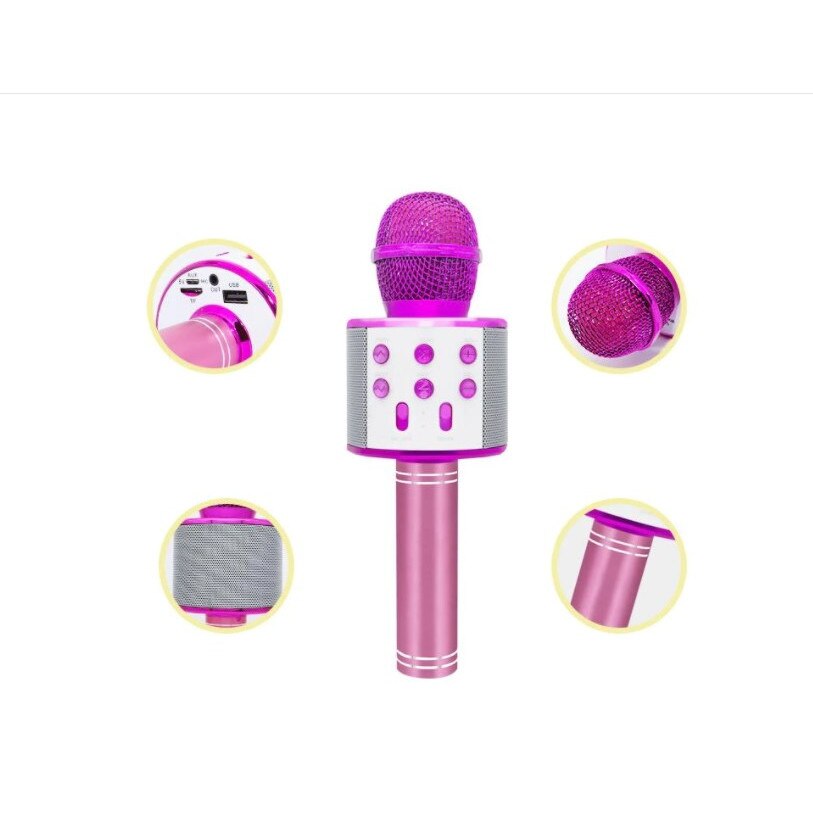 Microfon Karaoke Cu Bluetooth Si Boxa Incorporata, Compatibil cu Orice ...