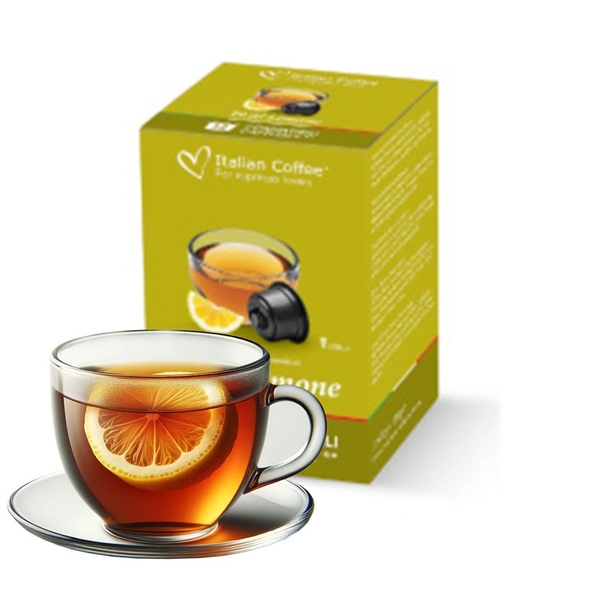 Ceai de Lamaie, 12 capsule compatibile Cafissimo/Caffitaly/Beanz ...