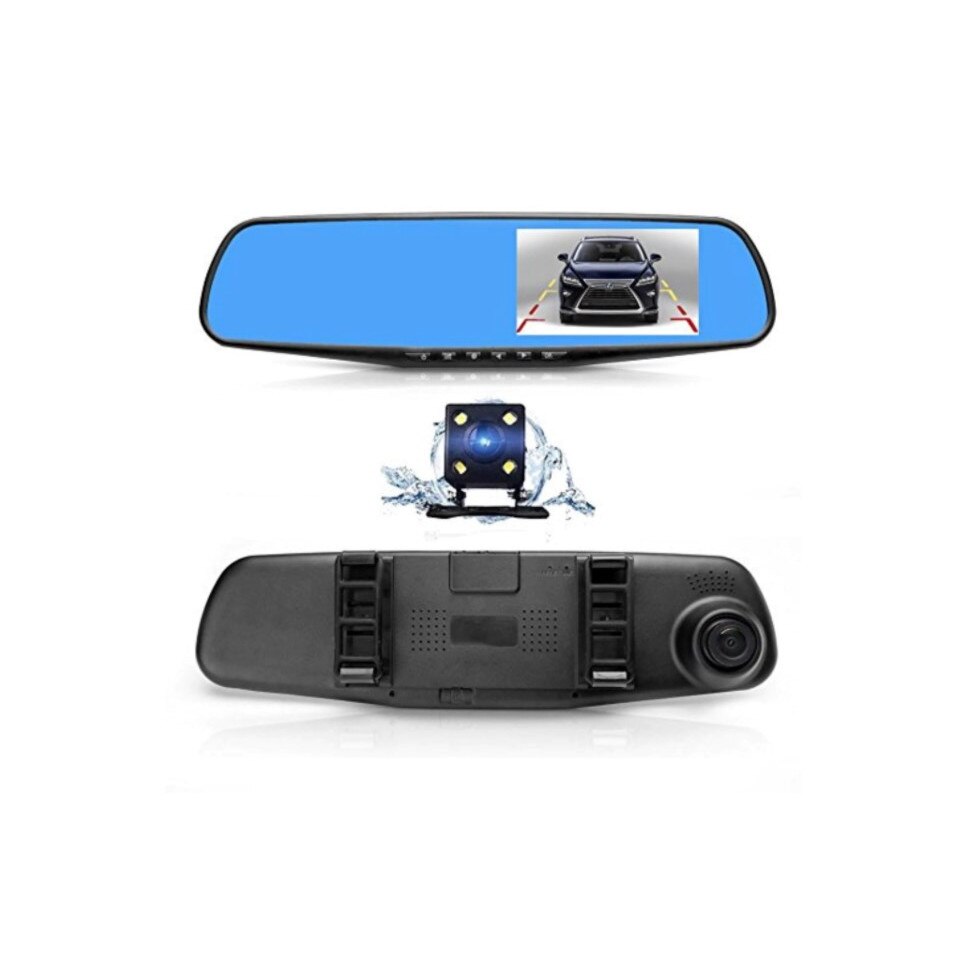 Oglinda Camera Video auto dubla tip Oglinda Blackbox™, HD 1080p ...