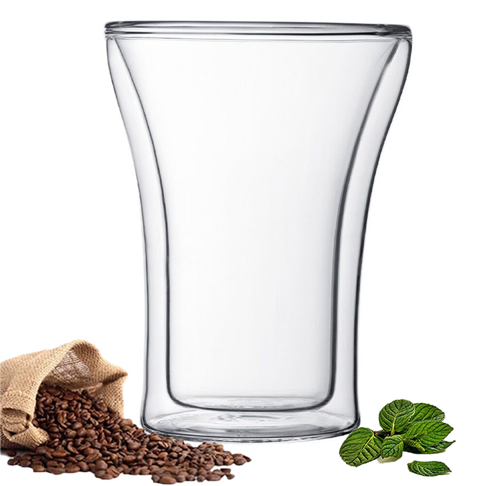 Pahar cu pereti dubli, Quasar & Co., 200 ml, pahar cafea/latte ...