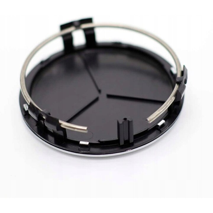 Set 4 capacele roti 75mm, pentru jante aliaj Mercedes-Benz AMG, black ...