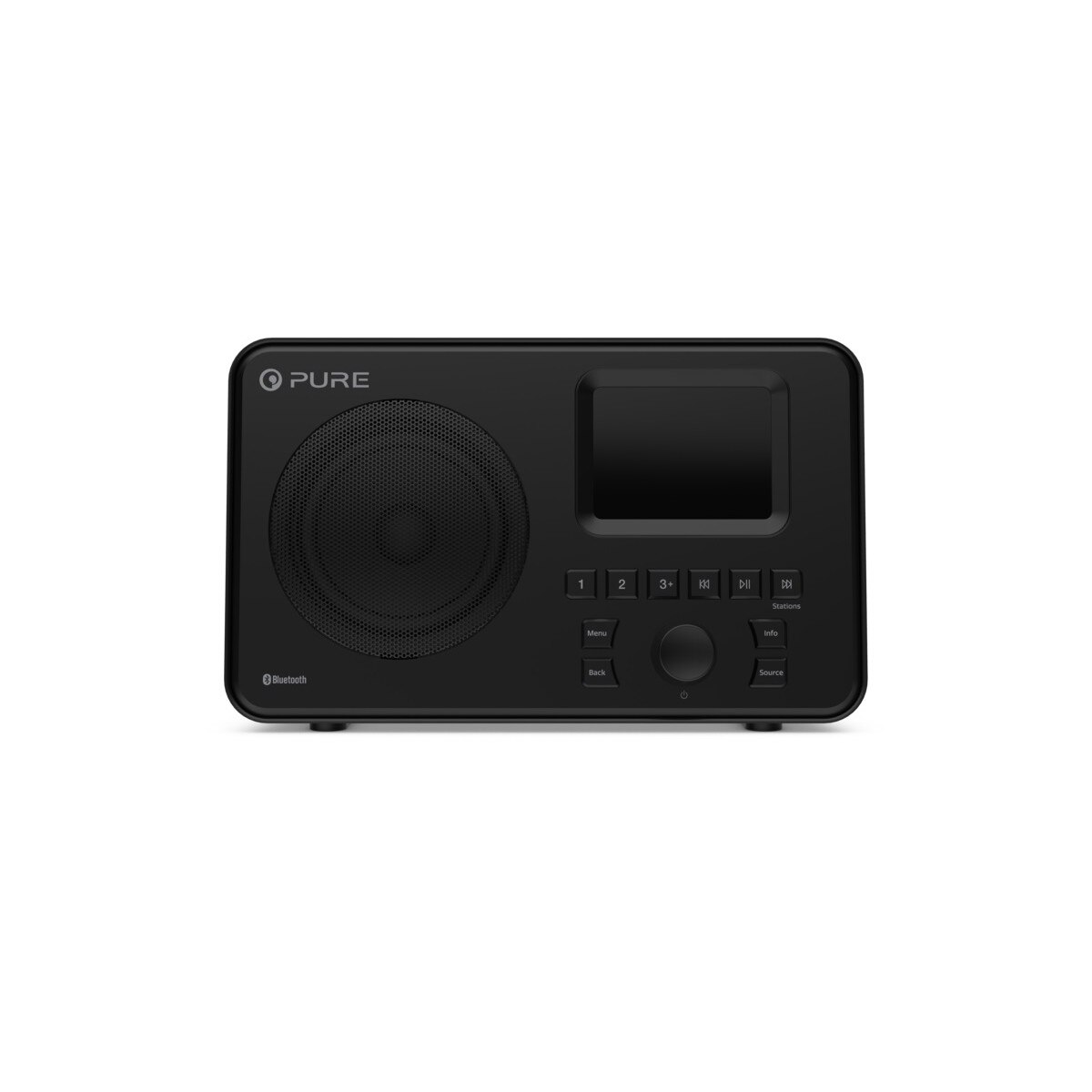 Радио с часовник и Bluetooth Pure, Elan One, DAB/DAB+/FM, Черен - eMAG.bg