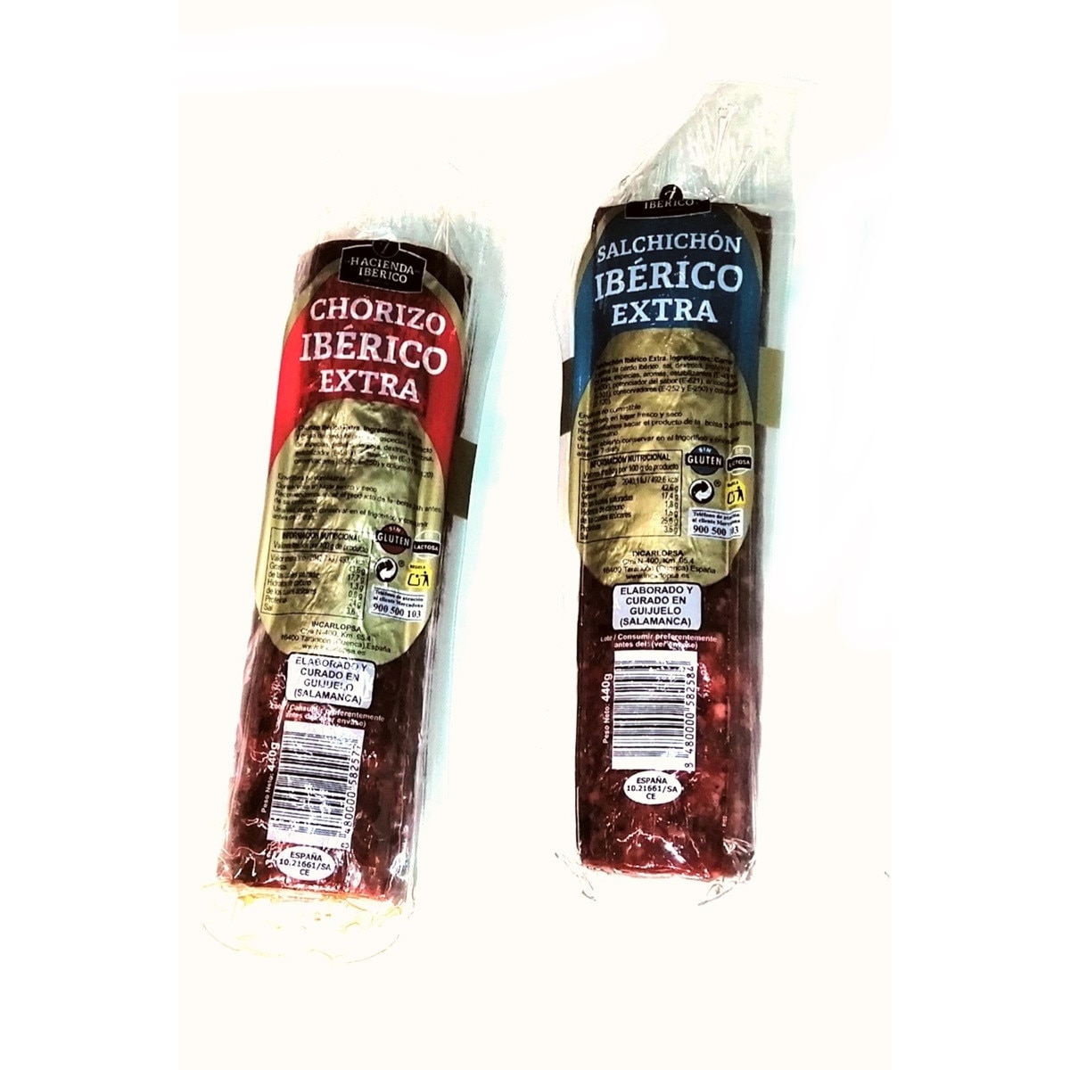 Pachet promotional de 2 salamuri Spaniole, Chorizo si Salchichon 880g ...
