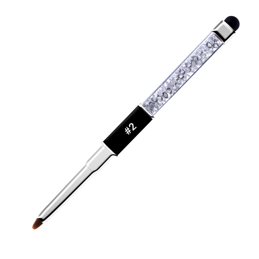 Lila Rossa Körömlakk Ecset, egyenes hegyű, kristályokkal #2 - eMAG.hu